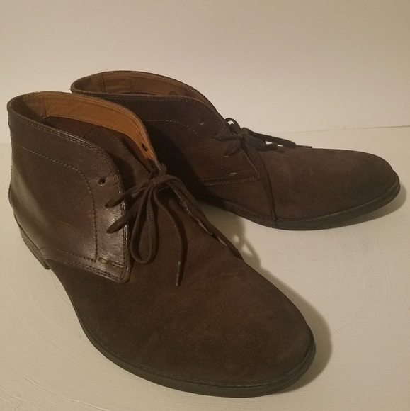 Clarks | Shoes | Clarks Hommes Brown Leathersuede Lace Up Boots Sz ...